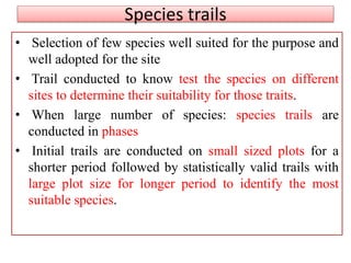 Provenance and Species Trials in Forest Tree Improvement.pptx