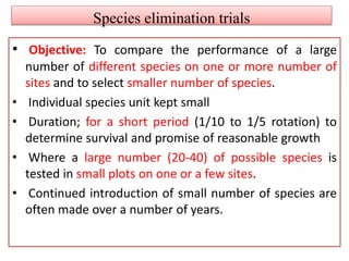 Provenance and Species Trials in Forest Tree Improvement.pptx