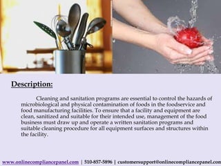 Proven cleaning and sanitation techniques for food processors | PPTX