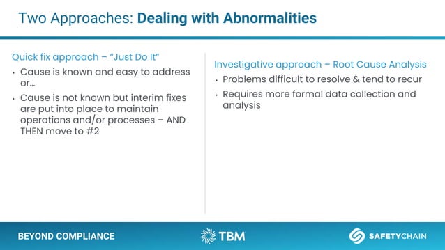 Proven Methods to Abnormality Management and Error Proofing | PPTX ...