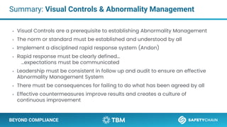 Proven Methods to Abnormality Management and Error Proofing | PPTX