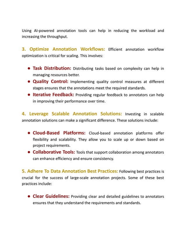 Proven Strategies For Scaling Data Annotation Projects Pdf