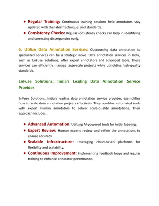 Proven Strategies For Scaling Data Annotation Projects | PDF