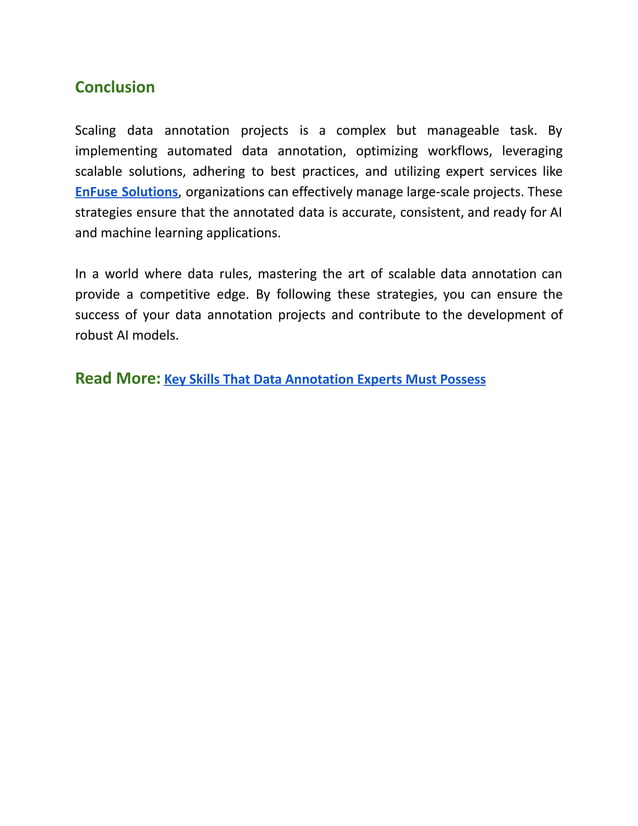 Proven Strategies For Scaling Data Annotation Projects Pdf