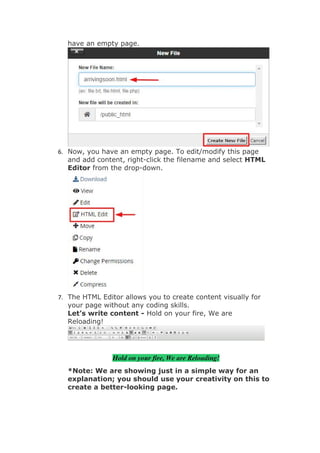 Proven ways to place a website under construction in cPanel.pdf