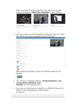 Proven ways to place a website under construction in cPanel.pdf