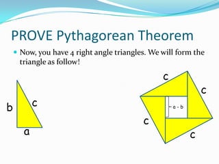 Prove pythagorean theorem | PPTX