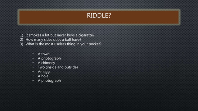 Proverb and Riddle | PPTX