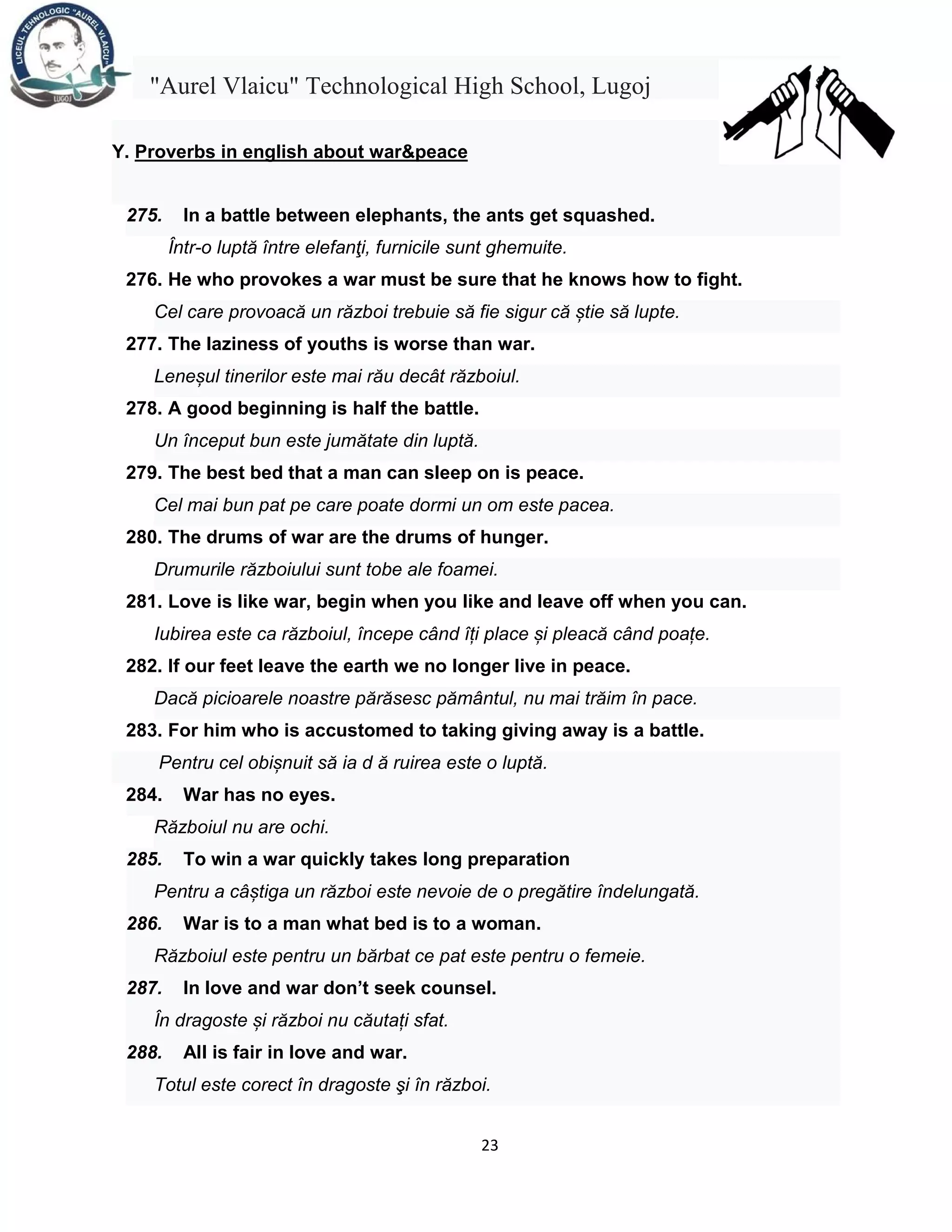 Proverbe englez roman | PDF