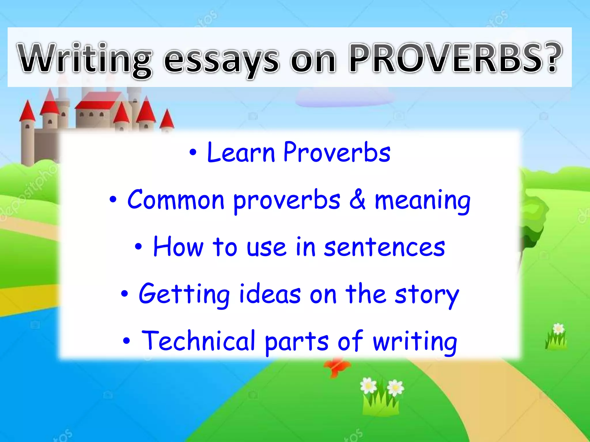 Proverb lesson | PPTX