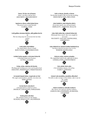 BasqueProverbs by Jon Aske | PDF