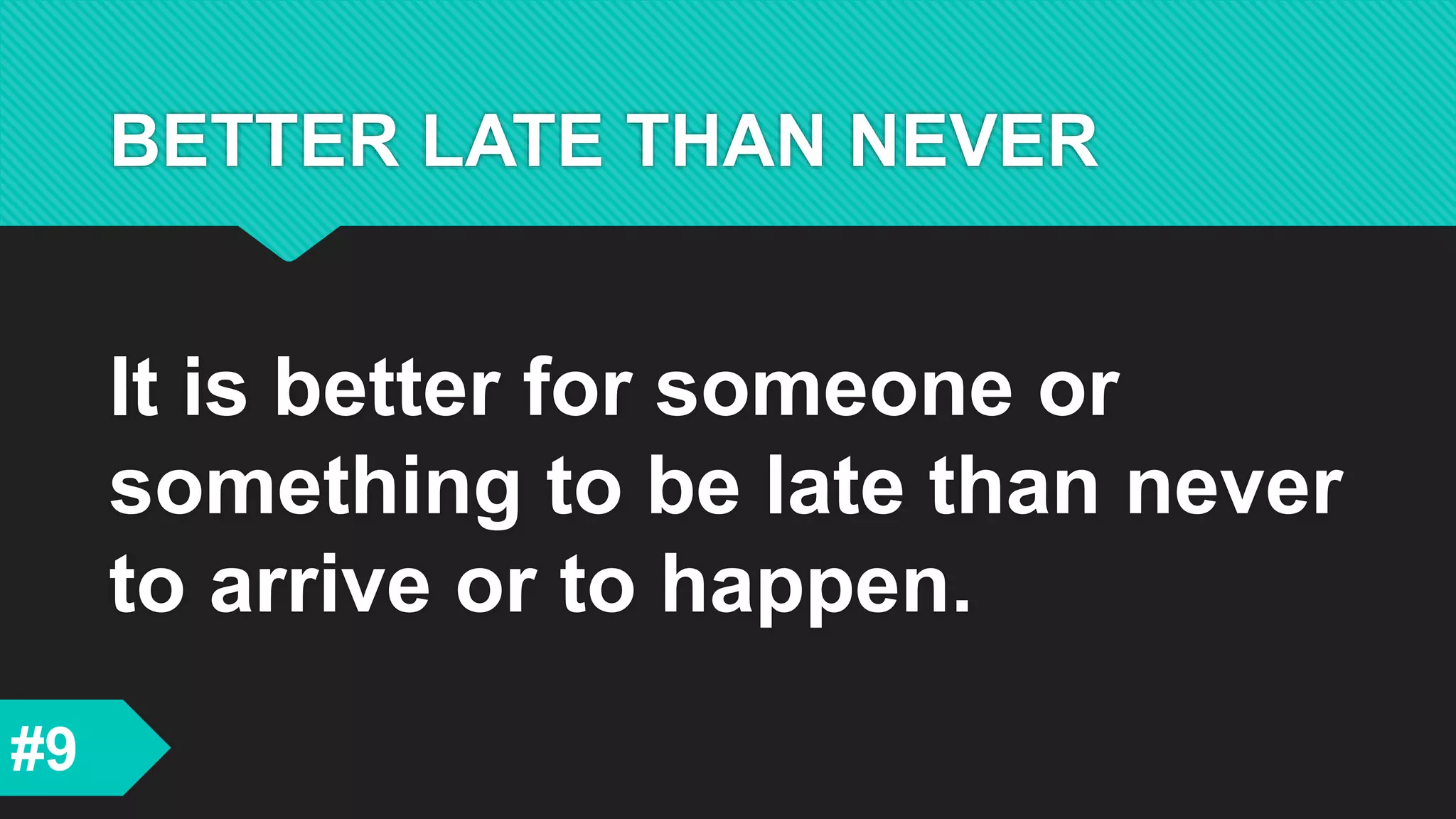 20 Most Commonly Used Proverbs | PPTX