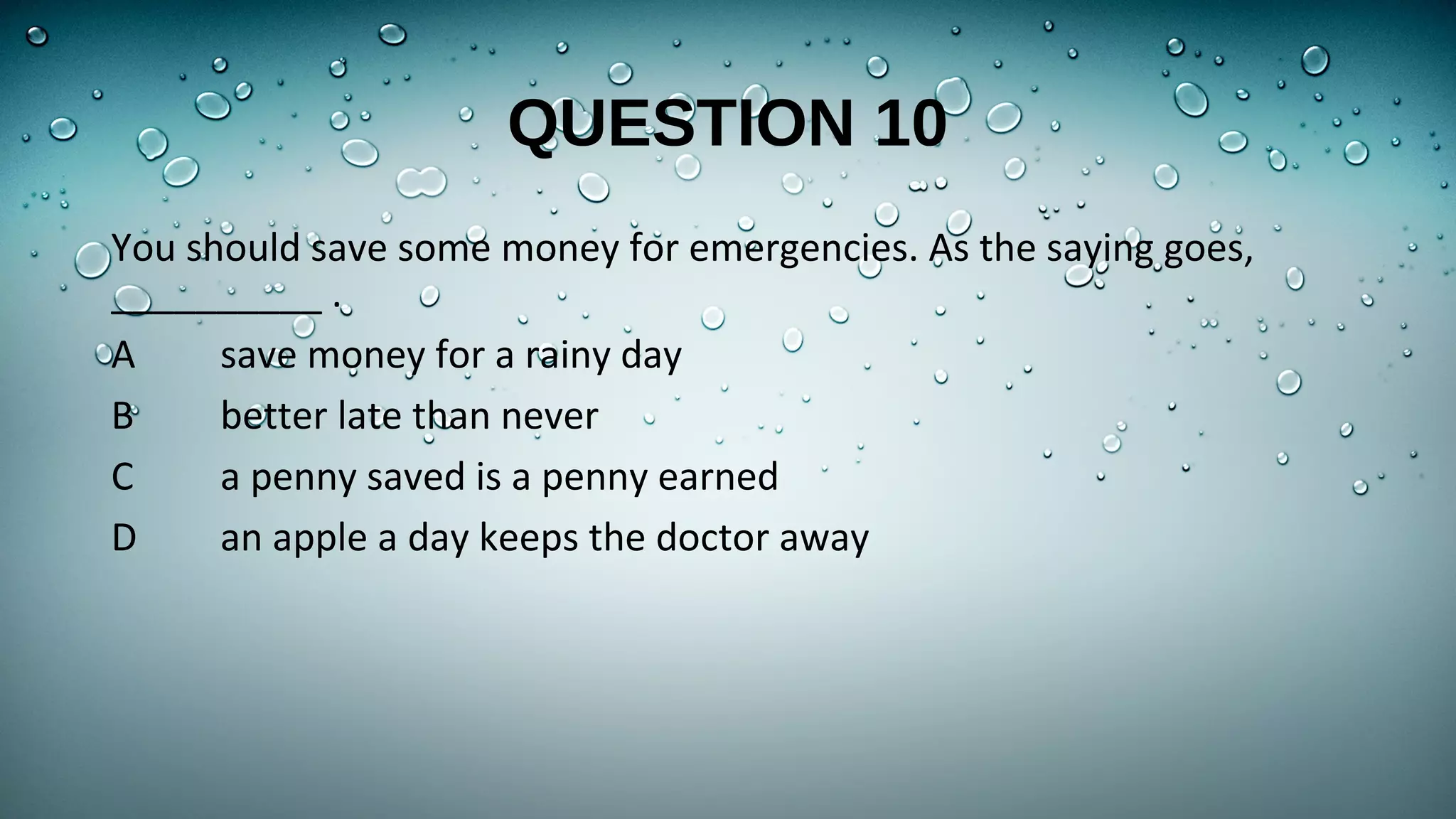 Proverbs Ppt