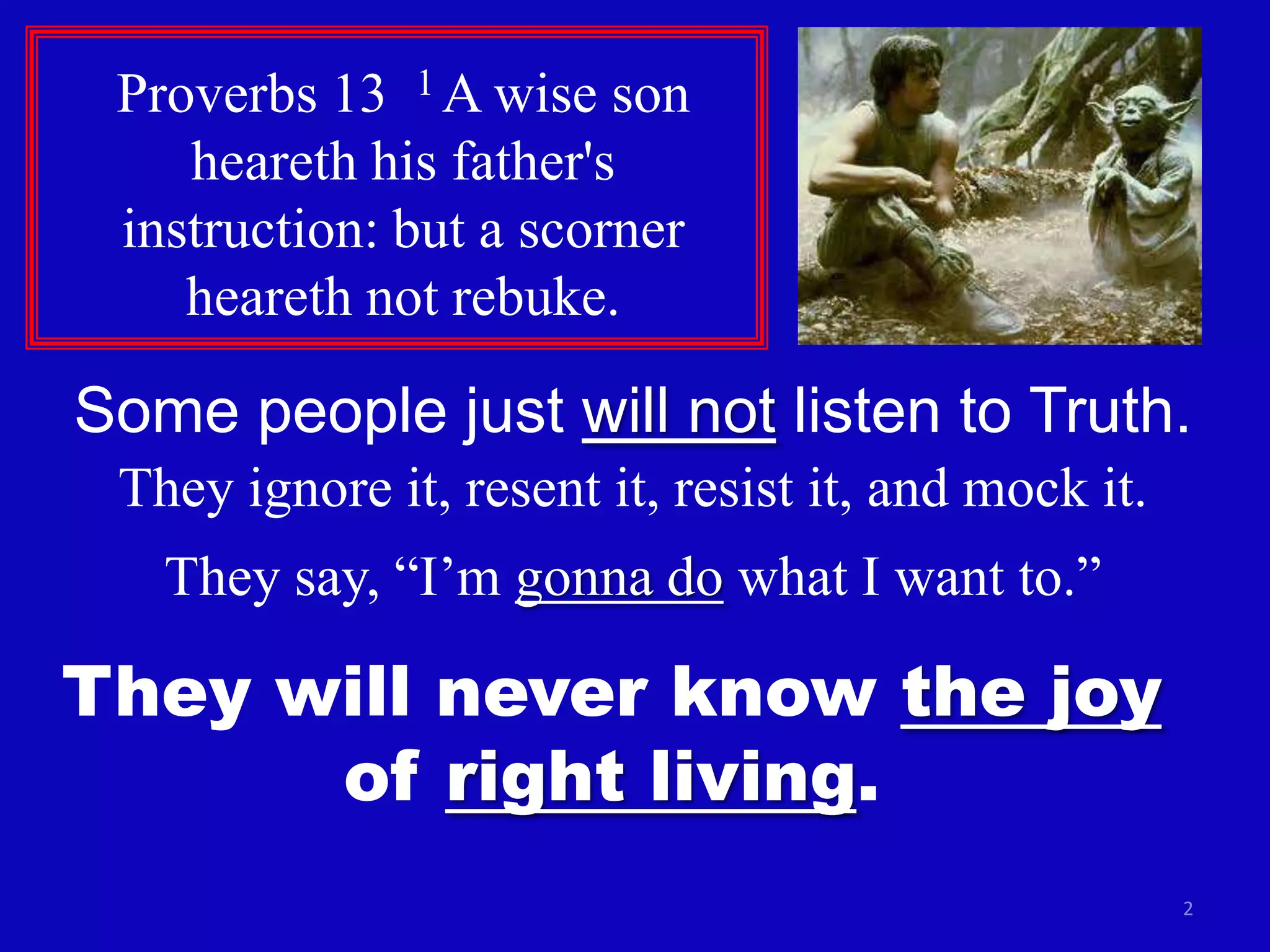 Proverbs 13a words matter | PPT