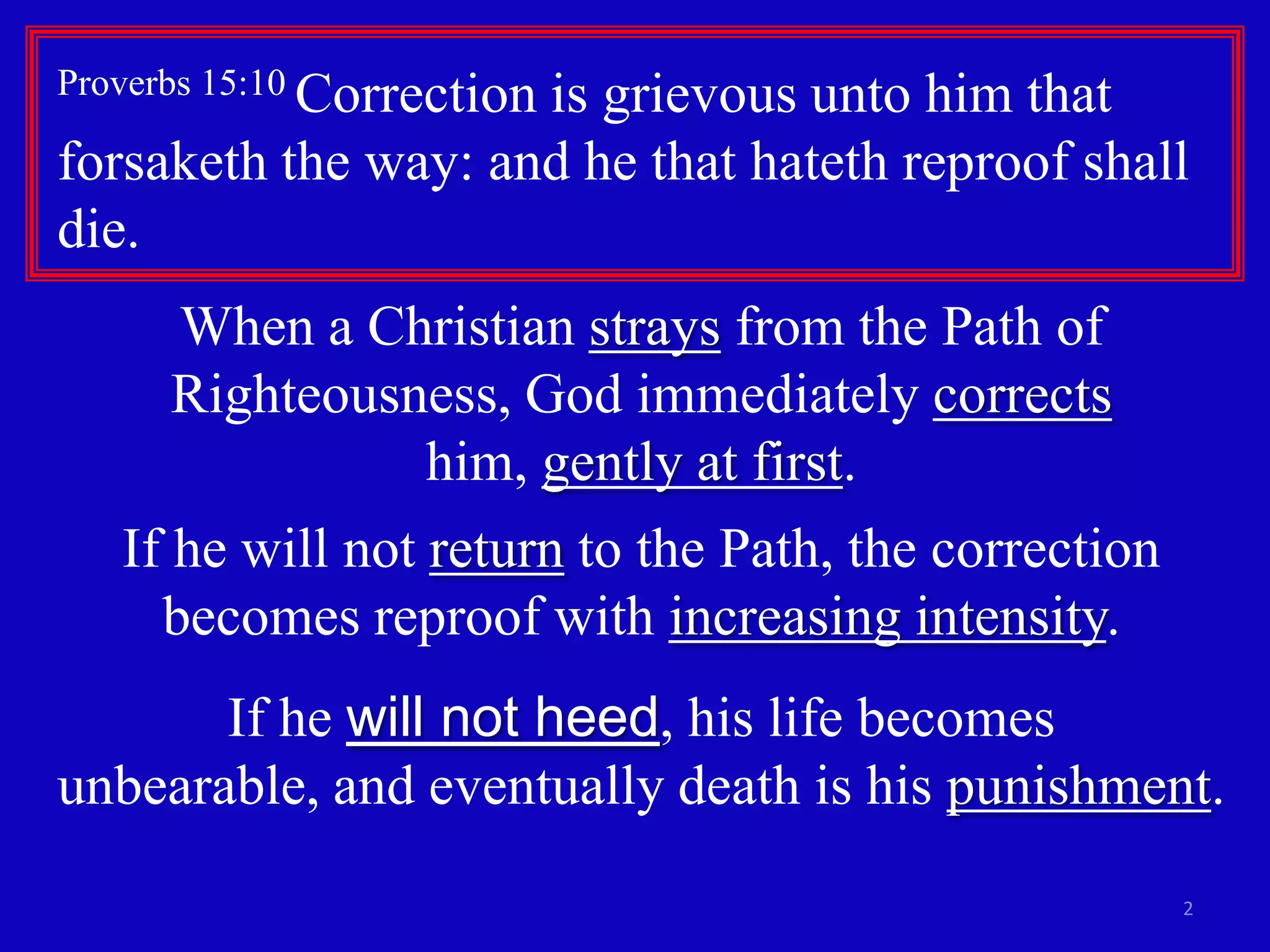 Proverbs 15d don't be stubborn | PPTX