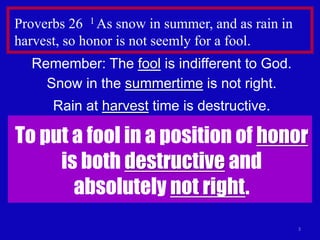 Proverbs 26a fools | PPTX