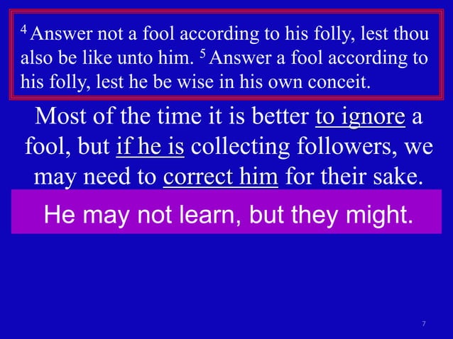 Proverbs 26a fools | PPTX
