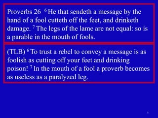 Proverbs 26a fools | PPTX