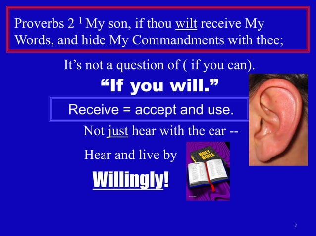 Proverbs 2a Wisdom | PPT