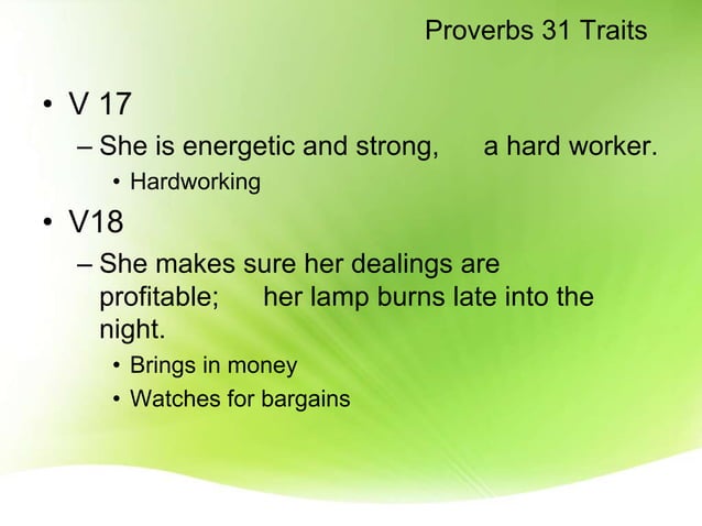 Proverbs31 | PPTX