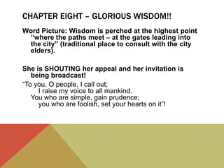 Proverbs 8 – wisdom’s call | PPTX | Christianity | Religion & Spirituality