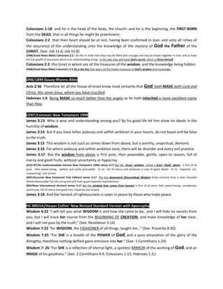 Proverbs 8 with DSS, Apocrypha & Lost Books | PDF