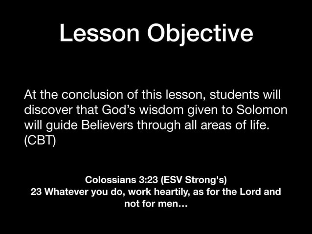 Proverbs 9 CBT Week 22 Kingdom Wisdom Clear Contrast | PPT