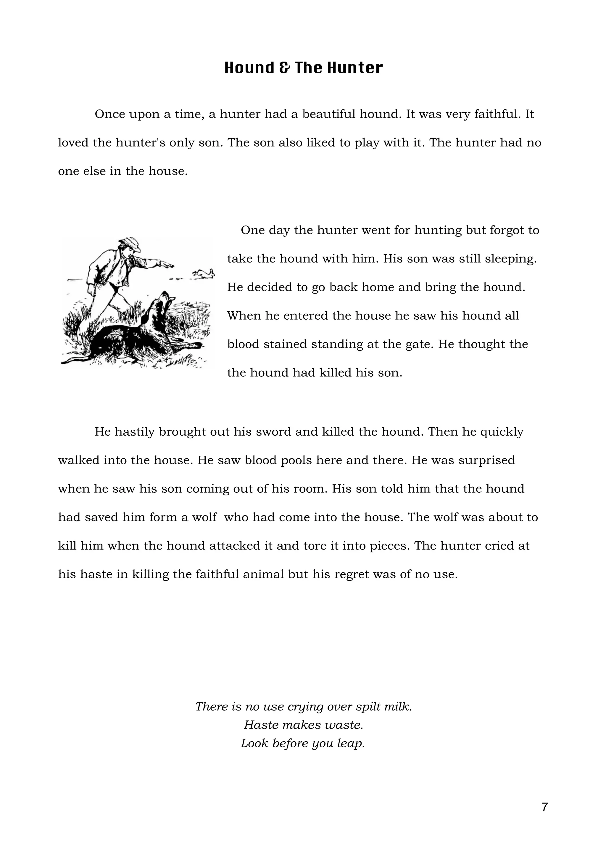 Proverbs and idioms (Short Stories) | PDF