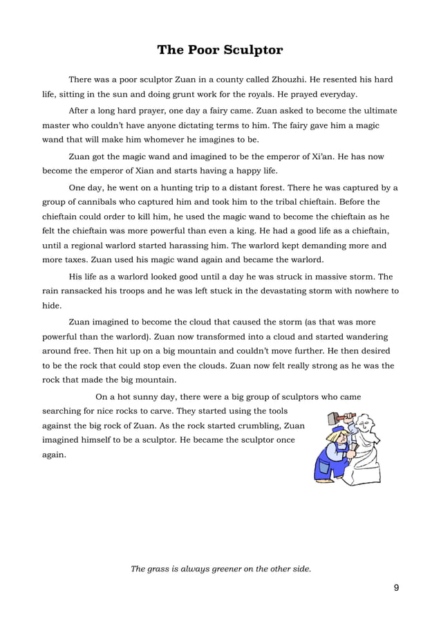 Proverbs and idioms (Short Stories) | PDF