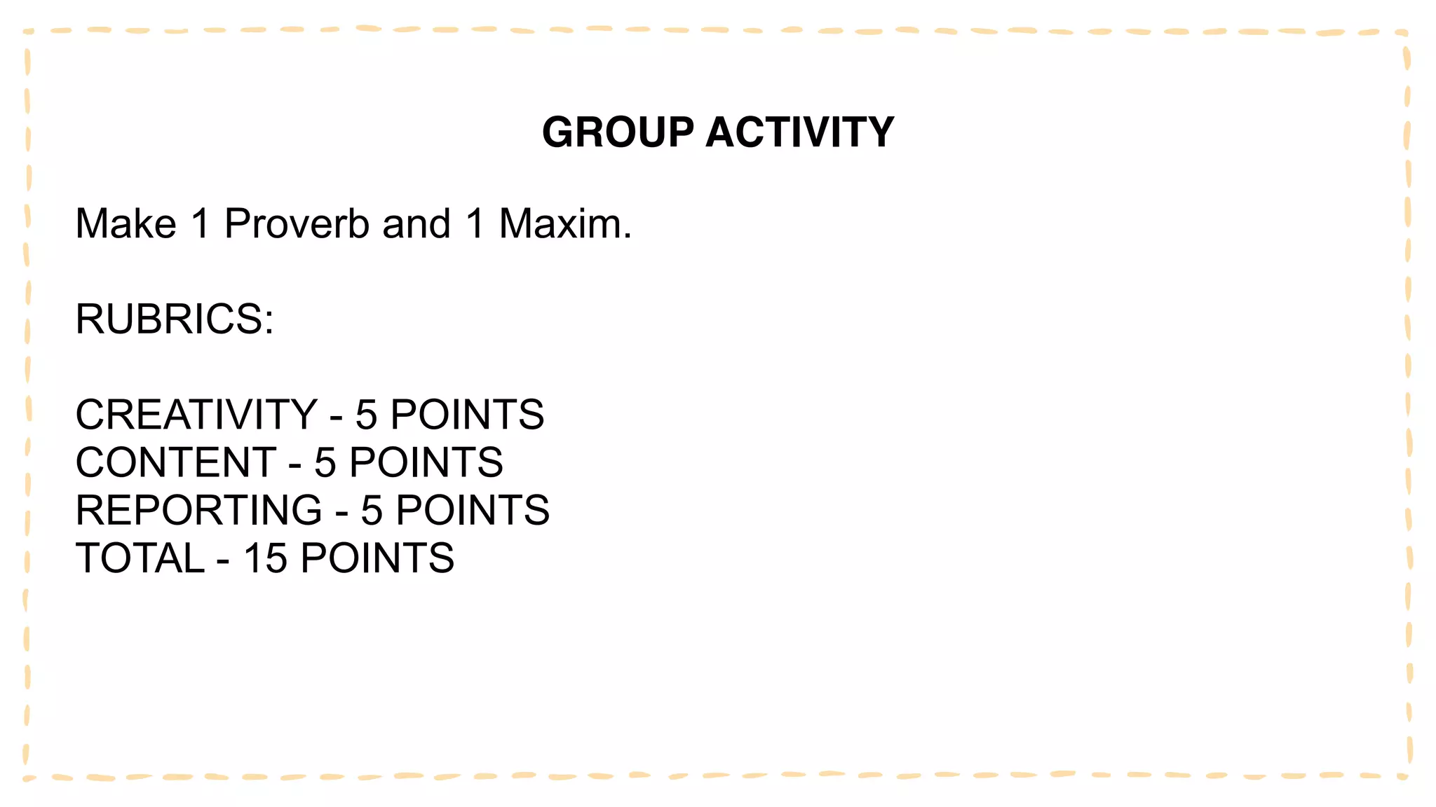 Proverbs and maxims | PDF