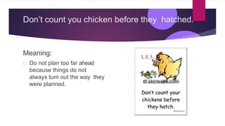 Proverbs and meanings | PPTX