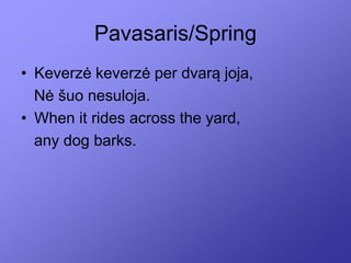 The Seasons: proverbs and riddles | PPT