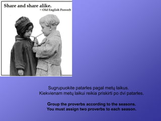 The Seasons: proverbs and riddles | PPT