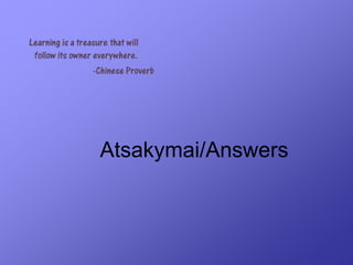 The Seasons: proverbs and riddles | PPT