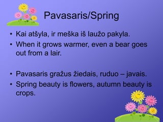 The Seasons: proverbs and riddles | PPT