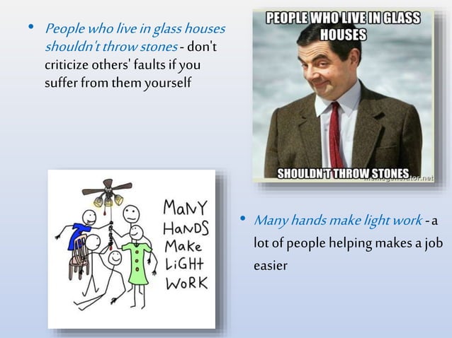 Proverbs, idioms; sayings | PPTX