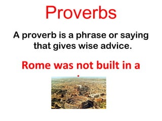 Proverb Lesson ptp | PPT