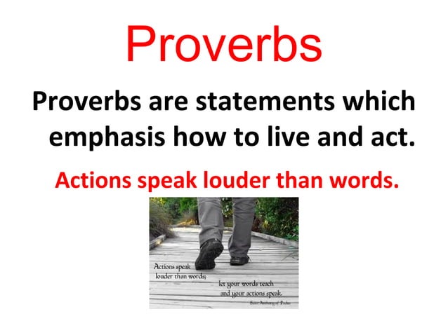 Proverb Lesson ptp | PPT