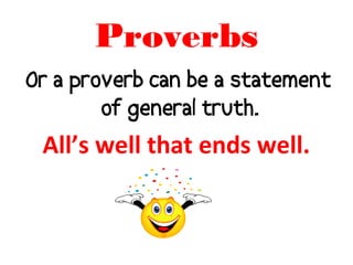 Proverb Lesson ptp | PPT