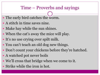 Proverbs time | PPTX | Pets