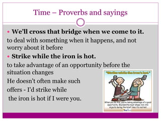 Proverbs And Sayings About Time