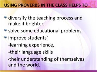 Proverbs vera | PPT