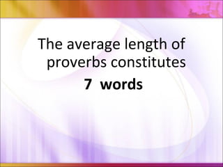Proverbs vera | PPT