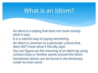 proverb vs idiom.ppt differences and similarities | PPT