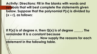 Proves Remainder Theorem used for COT.pptx