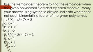 Proves Remainder Theorem used for COT.pptx