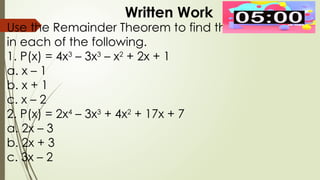 Proves Remainder Theorem used for COT.pptx