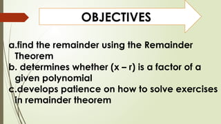 Proves Remainder Theorem used for COT.pptx