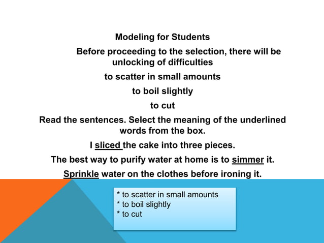 Provide accurate instructions | PPTX | Cooking | Food & Drink