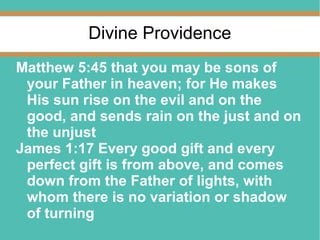 Providence of god | PPT